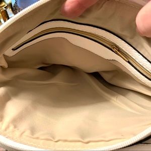 Bags | Cream Color Shouldercrossbody Bag Wgoldtone Trim | Poshmark